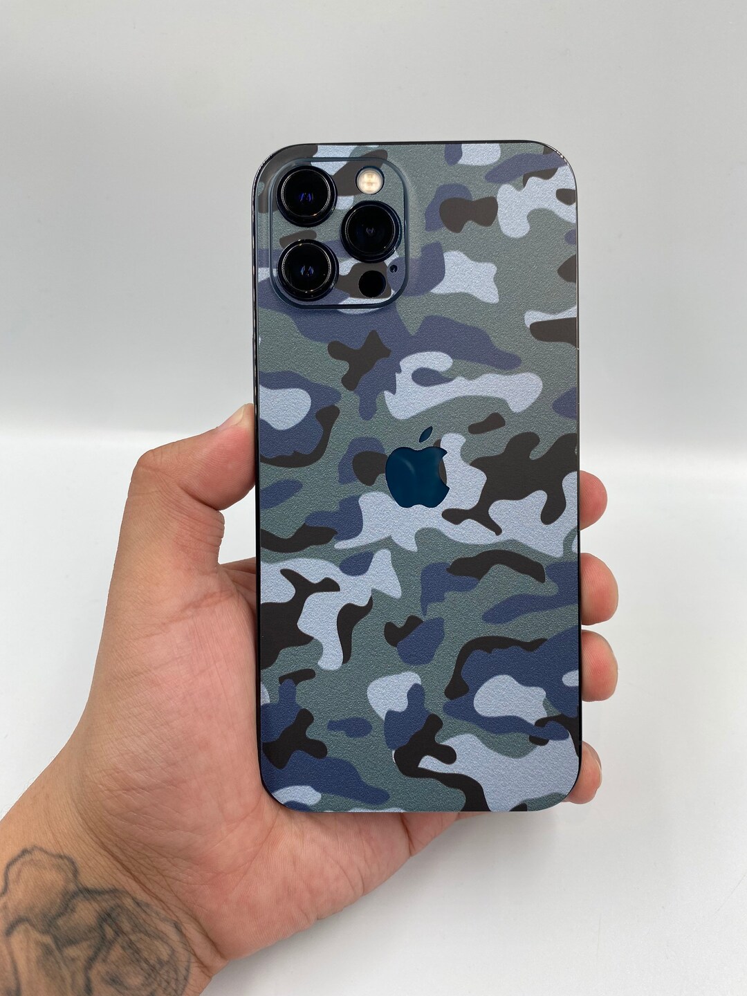 Navy Blue Camo iPhone 15 Pro/ Max Skin, iPhone 14, 14 Pro/ Plus, iPhone ...