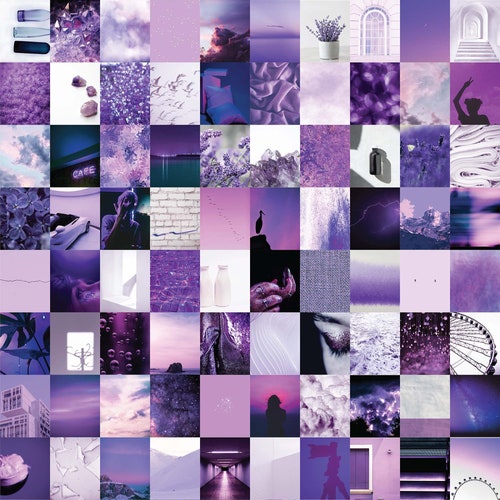 Purple Wall Collage Kit | Etsy