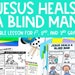 Jesus Heals a Blind Man, Miracles in the New Testament, Printable Bible ...