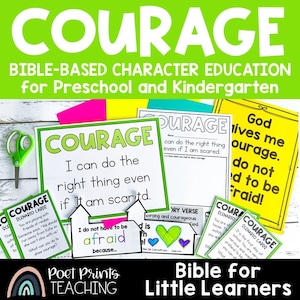 Courage Bible Lessons for Preschool and Kindergarten | Character ...