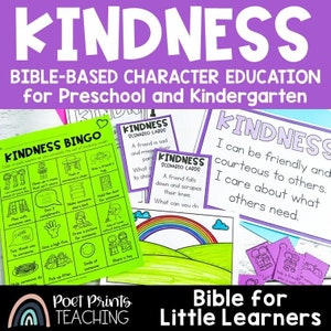 Kindness Bible Lessons and Activities for Preschool and Kindergarten ...