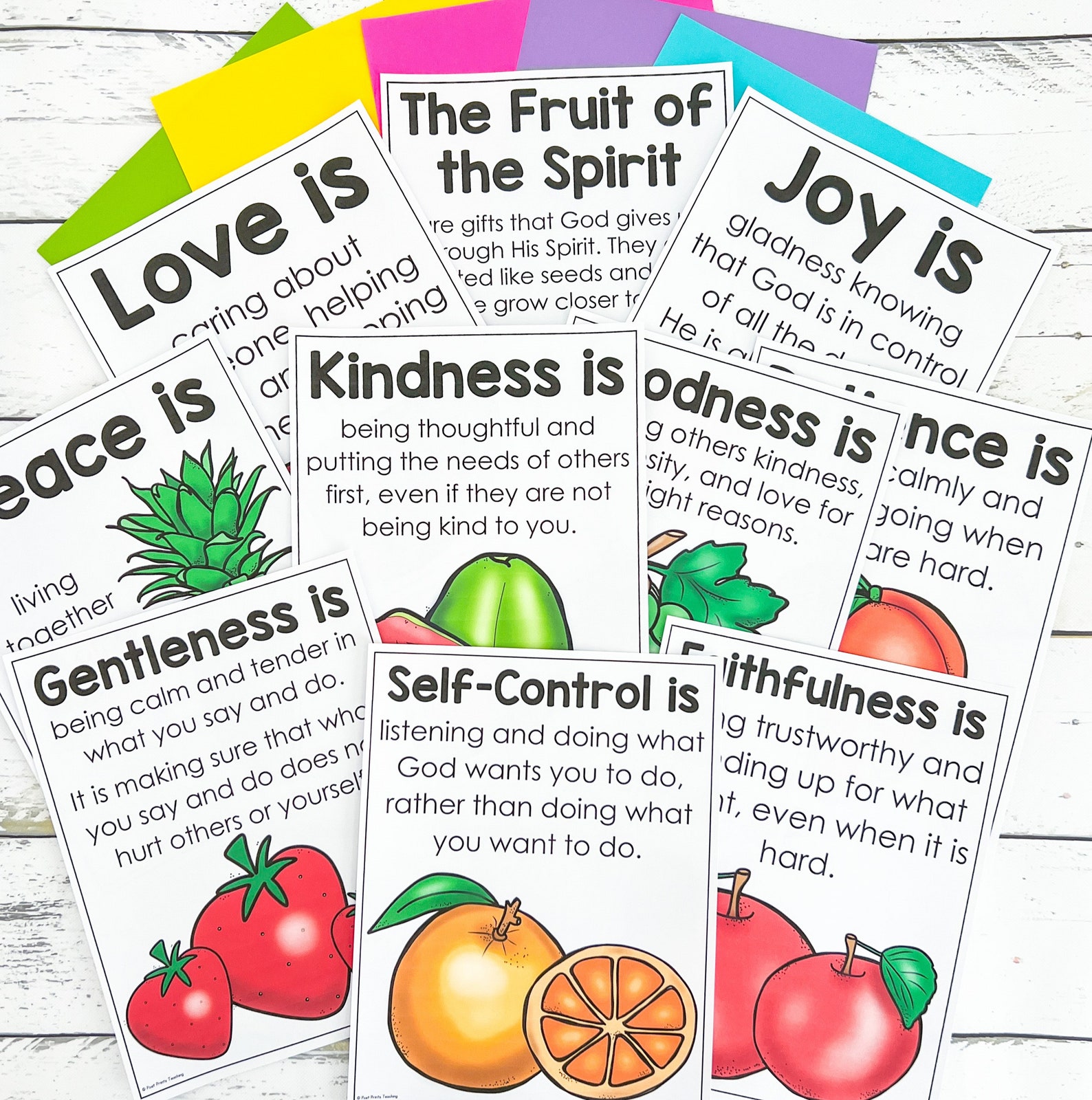Fruit of the Spirit Bible Lesson for Kids, 9 Printable Bible Crafts and ...