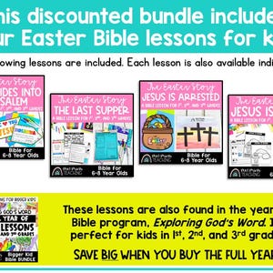 The Easter Story, Printable Bible Stories for Holy Week, Crafts and ...