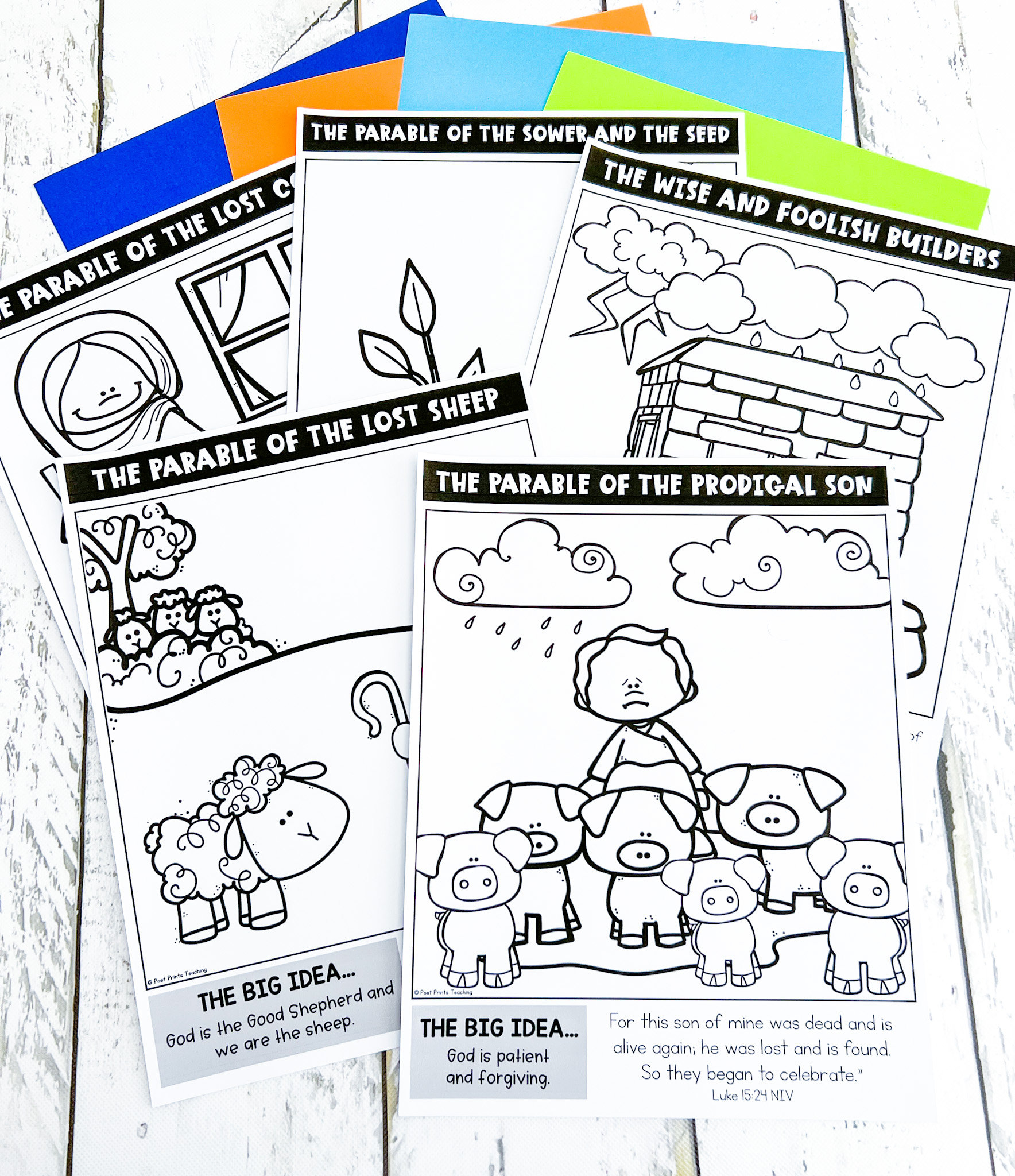 Parables of Jesus, 5 Preschool and Kindergarten Bible Lessons for ...