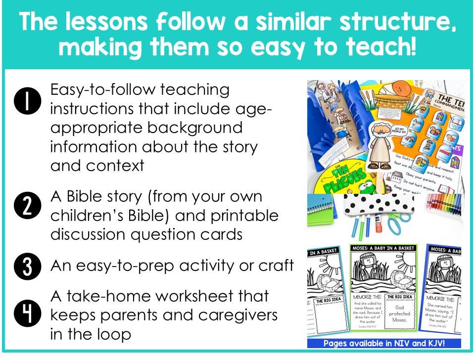 Bible Lessons for Kids, Printable Moses Crafts and Activities for ...