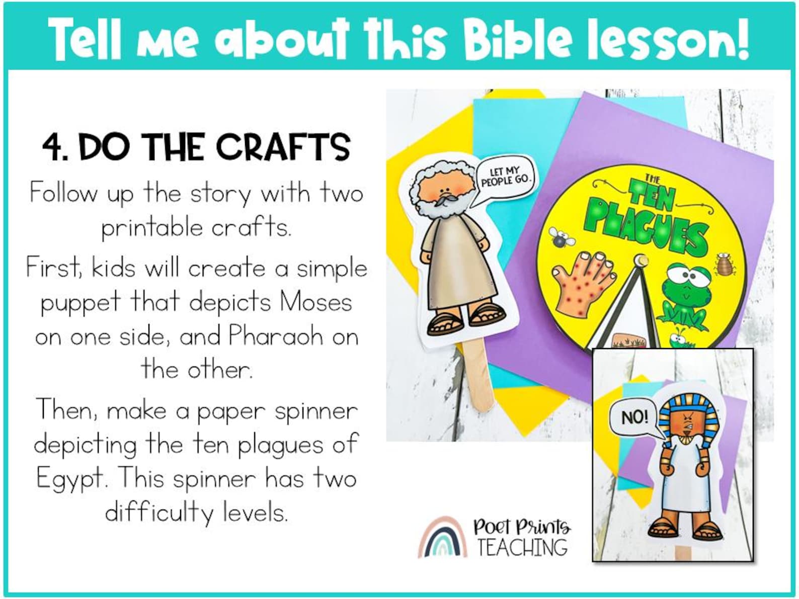 The Ten Plagues of Egypt Bible Lesson for Kids, Printable Craft and ...