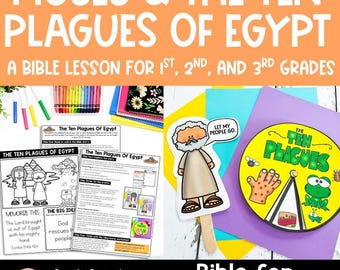 Moses and the Ten Plagues Bible Craft | Sunday School | Egypt Exodus 7 ...