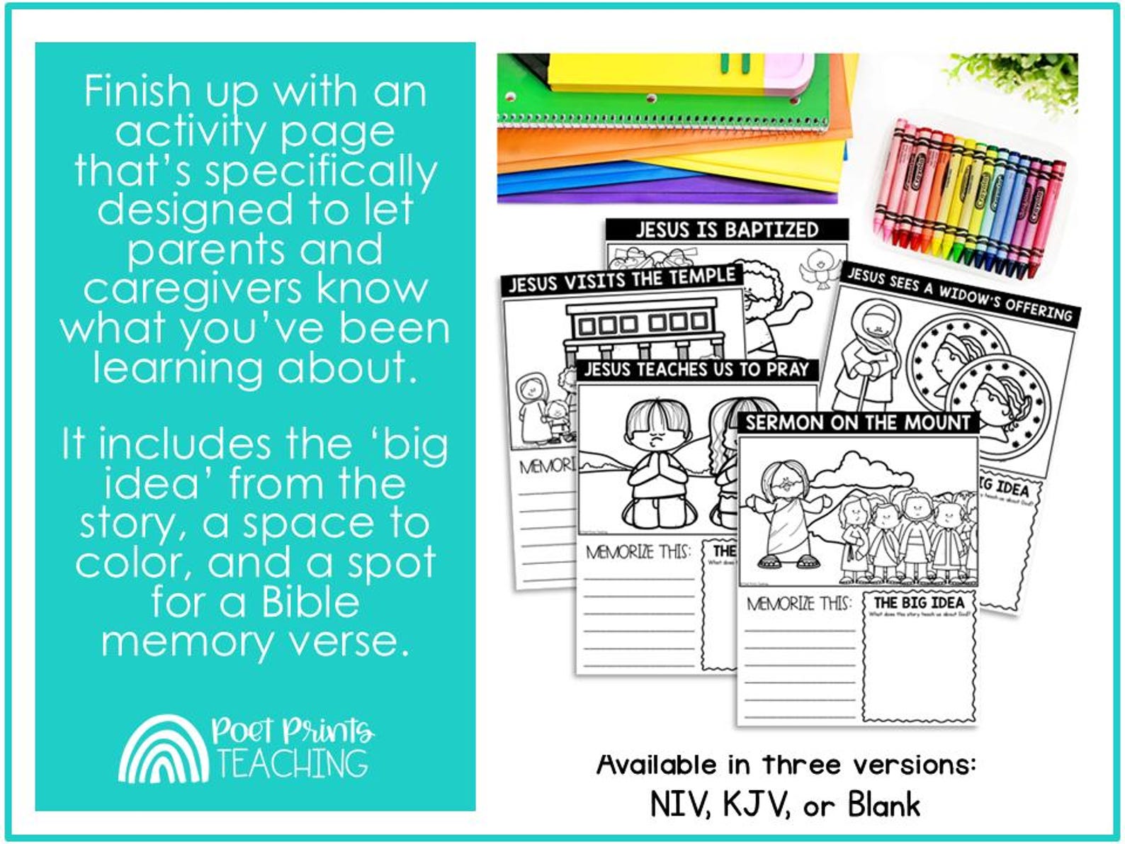 5 Bible Lessons for Kids About Jesus, Printable Crafts and Activities ...