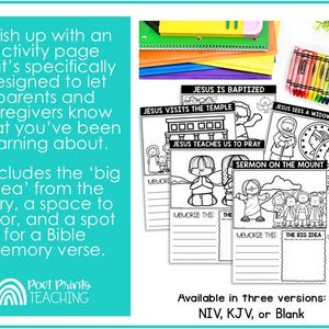 5 Bible Lessons for Kids About Jesus, Printable Crafts and Activities ...