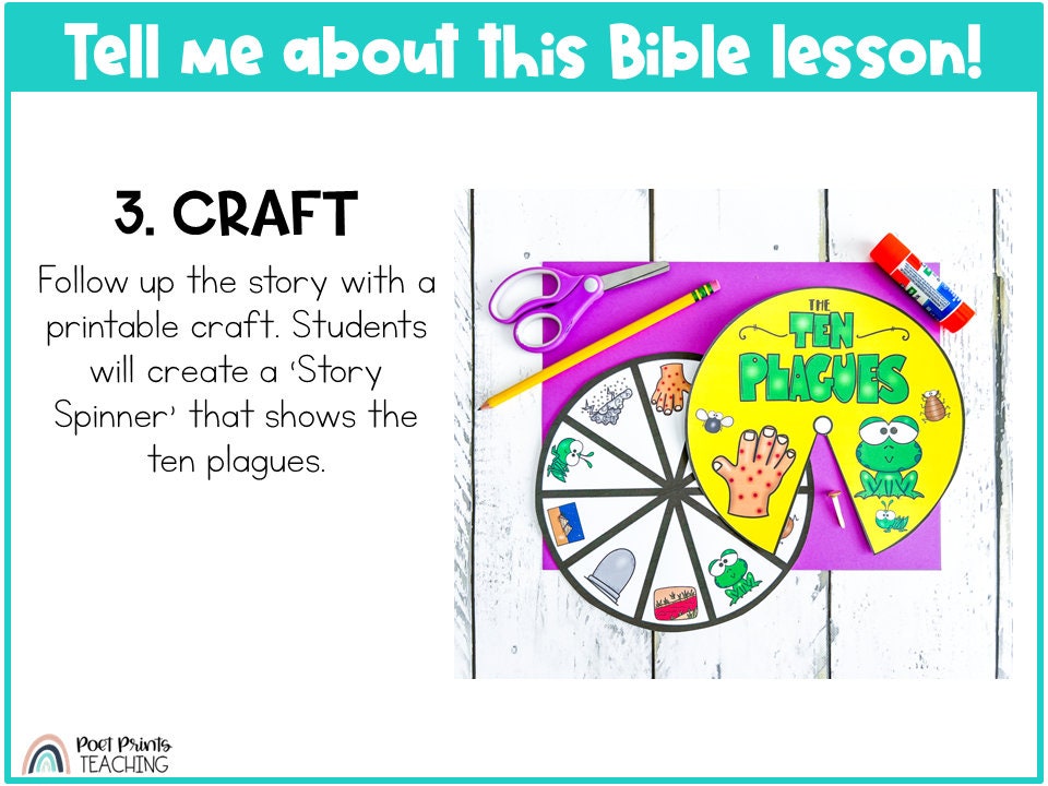 The Ten Plagues Preschool Bible Lesson, Printable Activities for Sunday ...