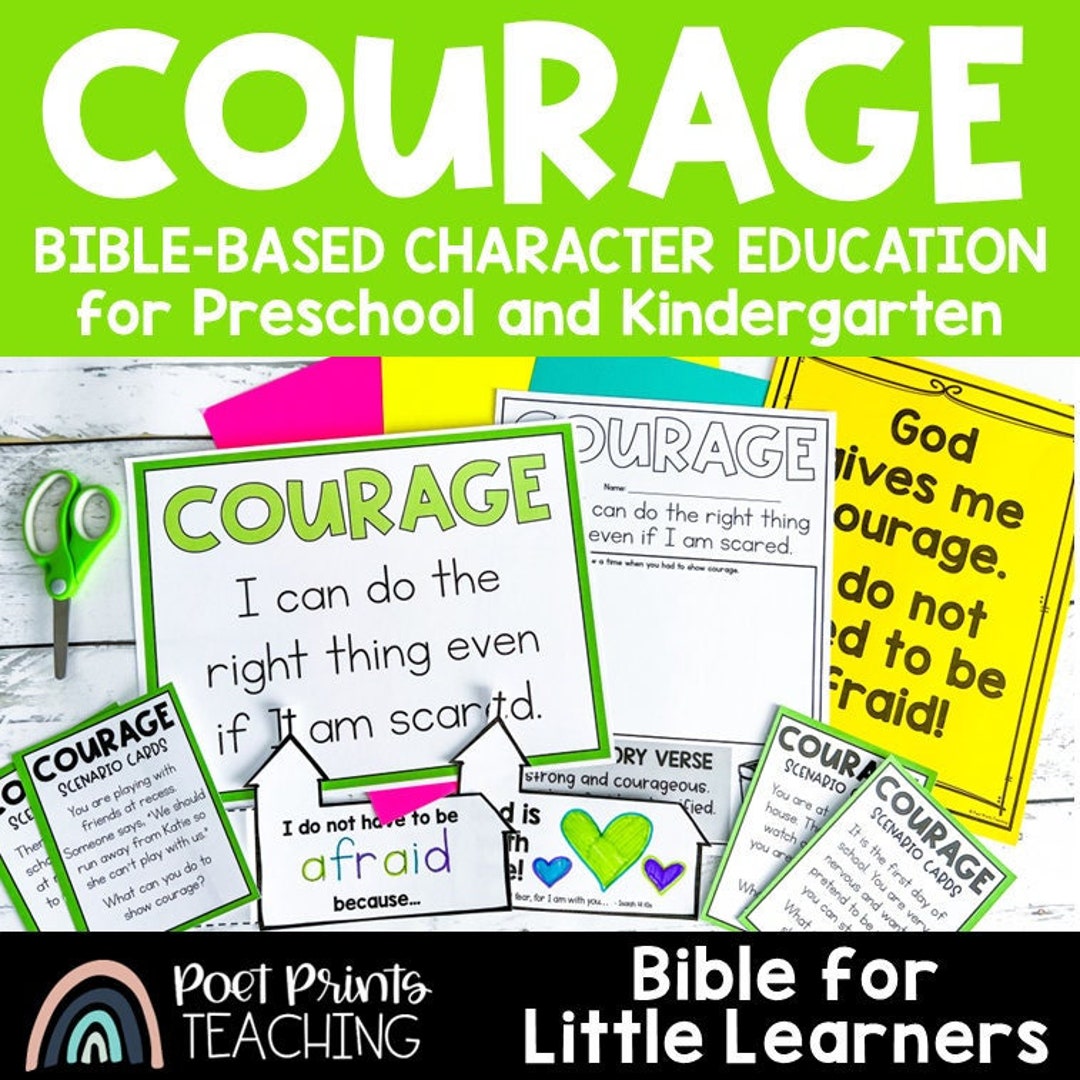 Courage Bible Lessons for Preschool and Kindergarten | Character ...