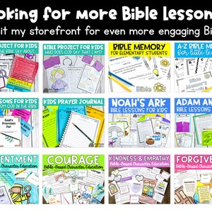 Bible Lessons for Kids, Character Education, Kindness Honesty Self ...