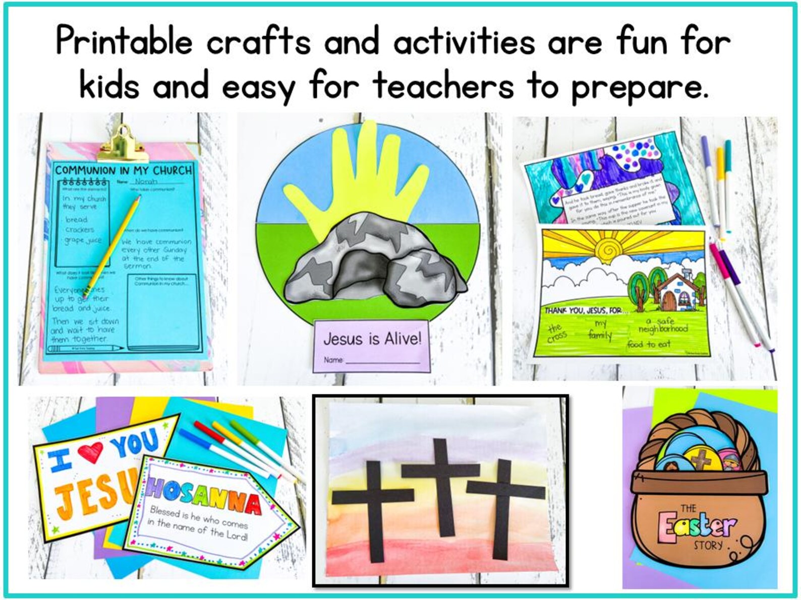 The Easter Story, Printable Bible Stories for Holy Week, Crafts and ...
