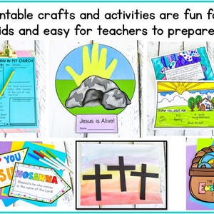 The Easter Story, Printable Bible Stories for Holy Week, Crafts and ...