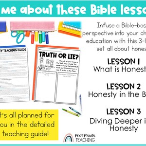 Honesty Bible Lessons for Preschool, Printable Craft and Activity About ...