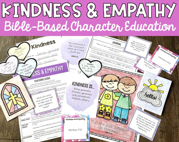 Kindness Bible Lessons for Kids Bible Based Character - Etsy