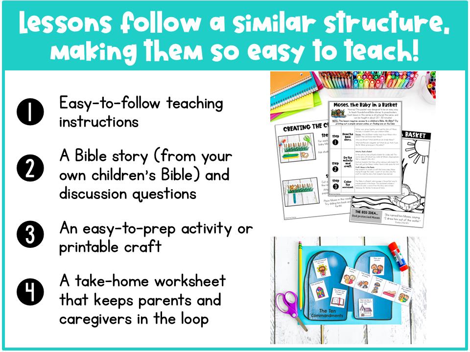 Preschool Bible Crafts and Lessons (printable PDF) for Sunday School ...