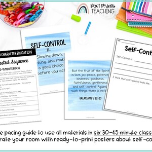 Self-control Bible Lessons for Kids, Printable Character Education ...