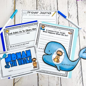 Jonah and the Whale Bible Lessons and Craft, Printable Sunday School ...