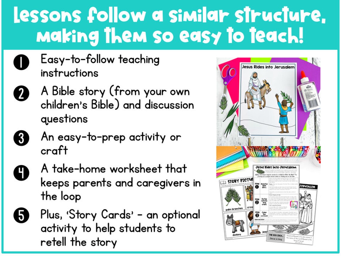 Easter Bible Lessons for Preschool, Printable Crafts and Activities for ...