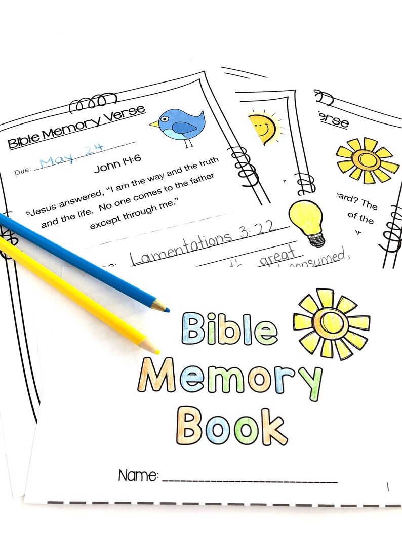 Bible Memory for Kids, NIV Scripture Memory for Sunday School or ...