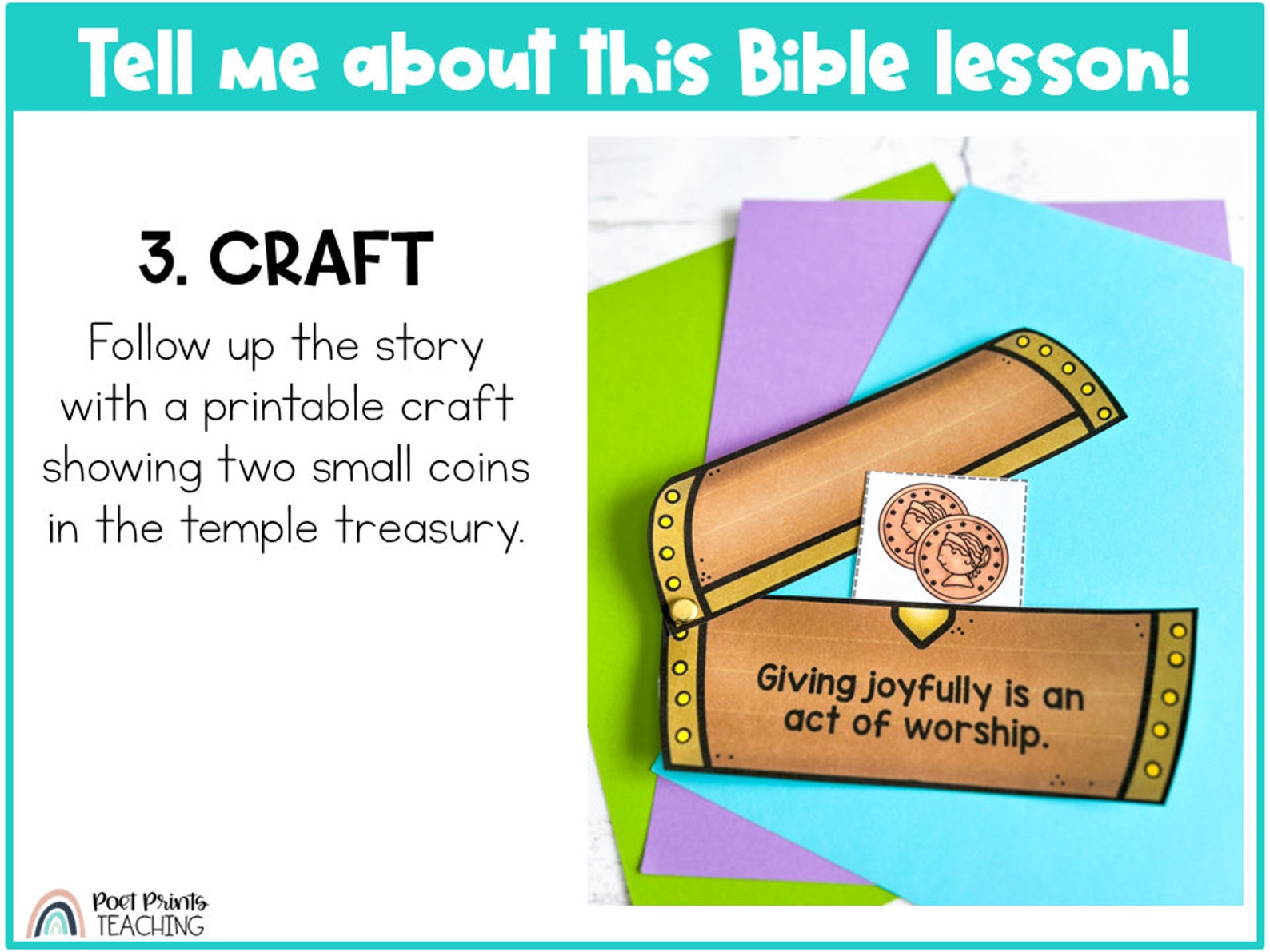 Jesus and the Widow's Offering, Printable Bible Craft and Lesson for ...