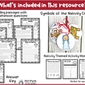 The Nativity Story Reading Passages and Craft, Sunday School Lesson ...