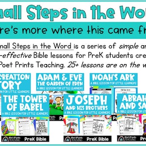 Noah's Ark Preschool Bible Lesson, Printable Craft for Prek Sunday ...