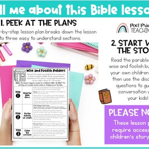 The Parable of the Wise and Foolish Builder Printable Bible Craft and ...