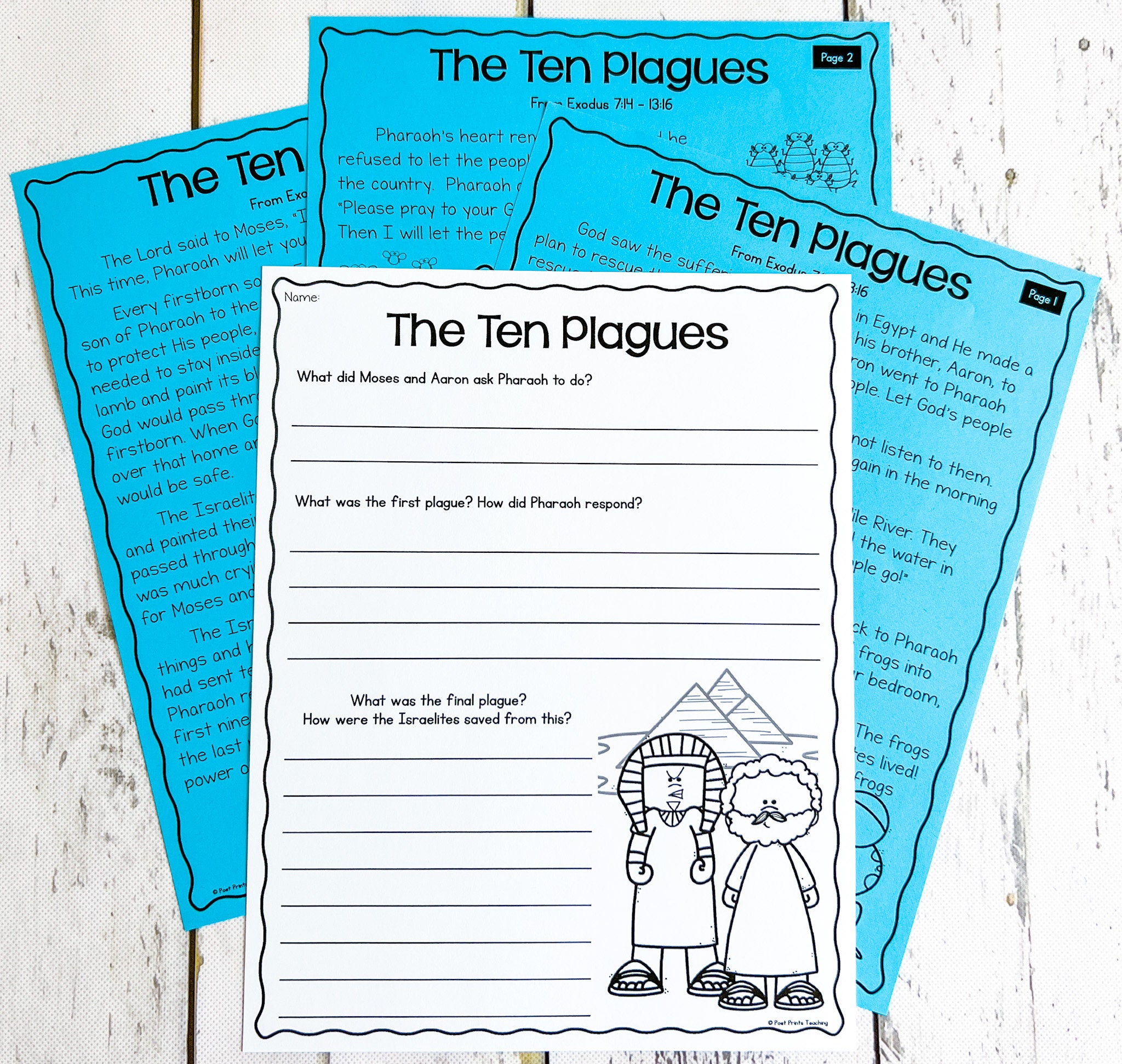 The 10 Plagues of Egypt, Printable Bible Craft and Lesson for Kids ...
