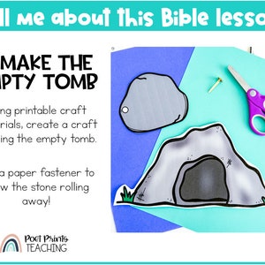 Jesus is Risen, Empty Tomb Easter Preschool Bible Lesson and Printable ...