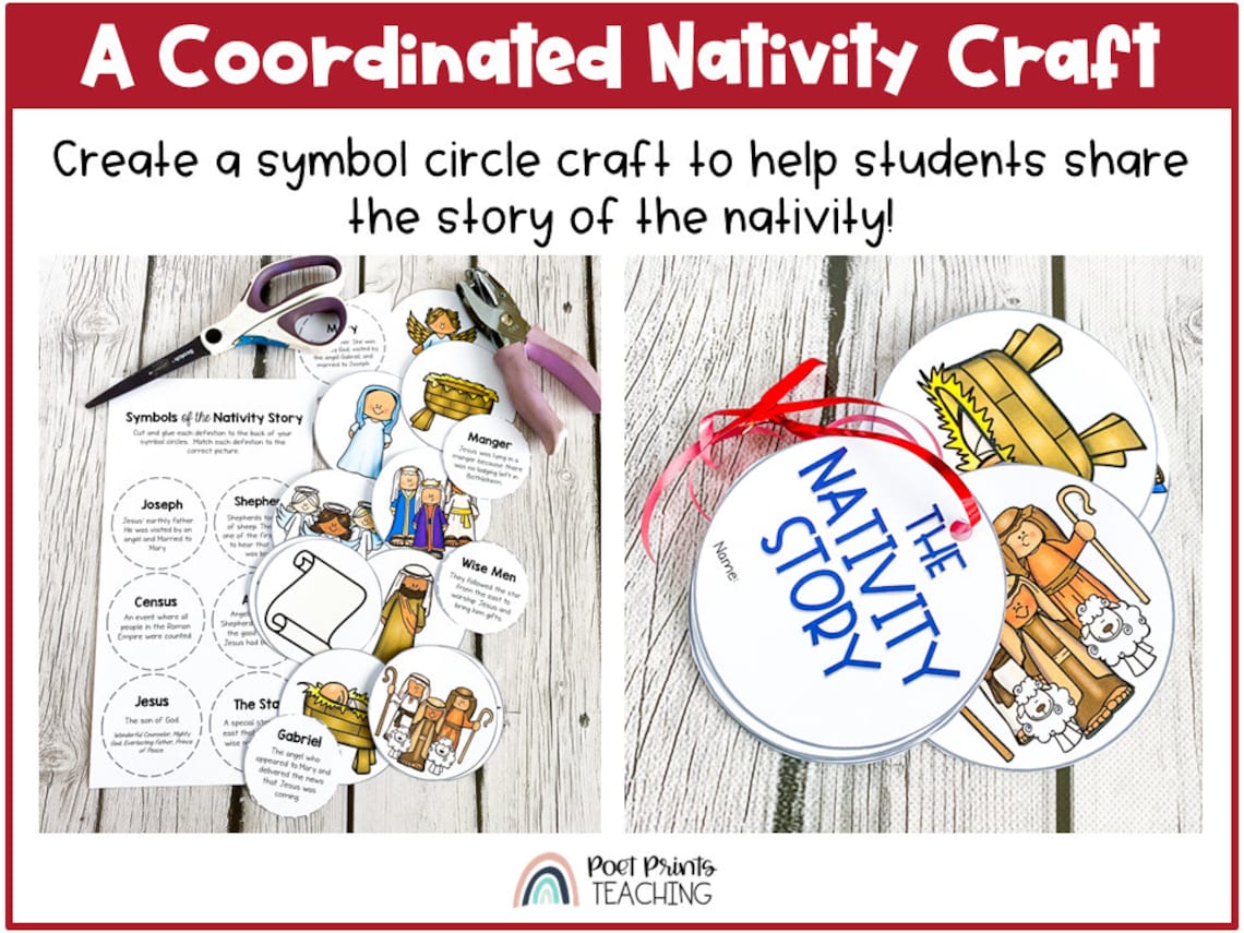 The Nativity Story Reading Passages and Craft, Sunday School Lesson ...