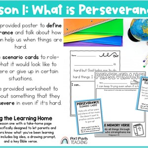 Perseverance Bible Lessons for Preschool and Kindergarten, Not Giving ...