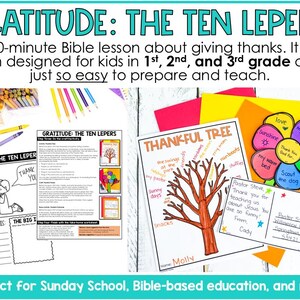 Thanksgiving Bible Lesson for Kids, Printable Bible Craft for Bigger ...