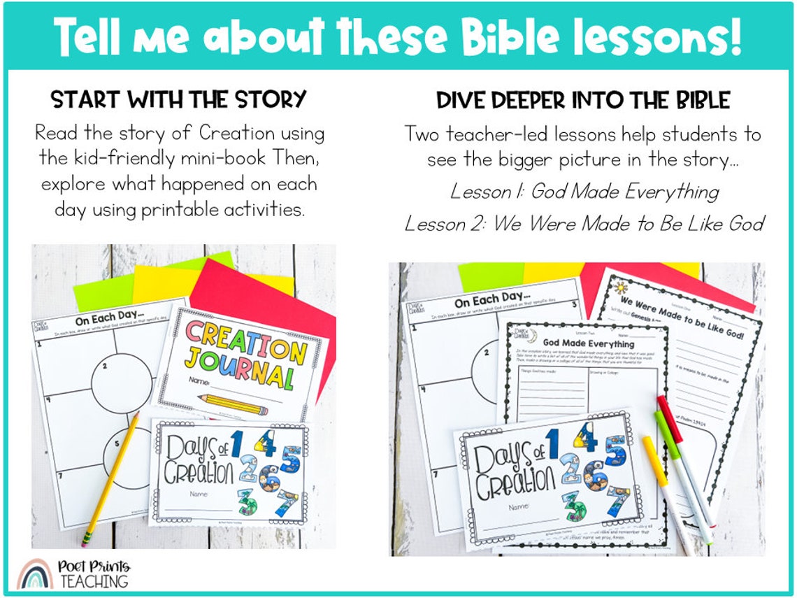 Days of Creation Craft Bible Lessons and Craft, Printable Sunday School ...
