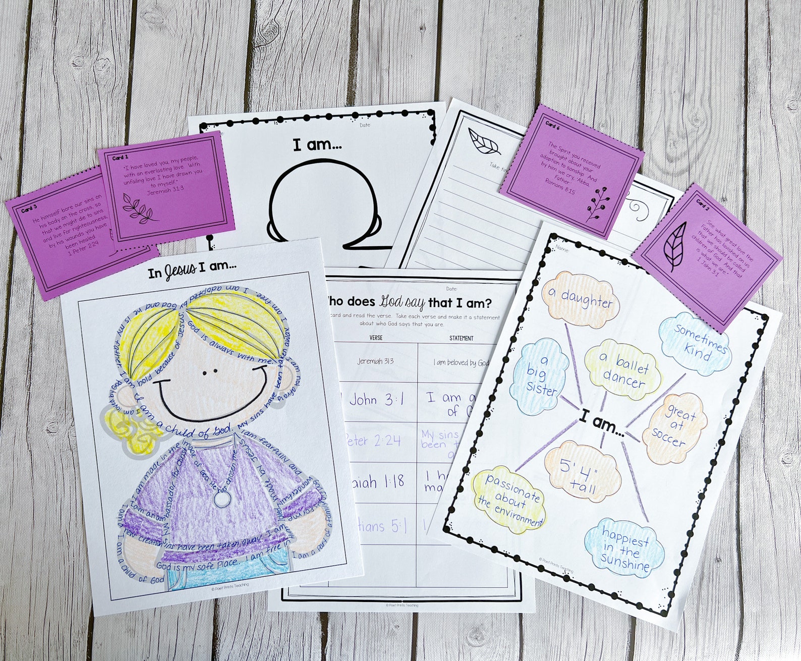 Printable Bible Project for Kids Identity in Jesus Sunday - Etsy