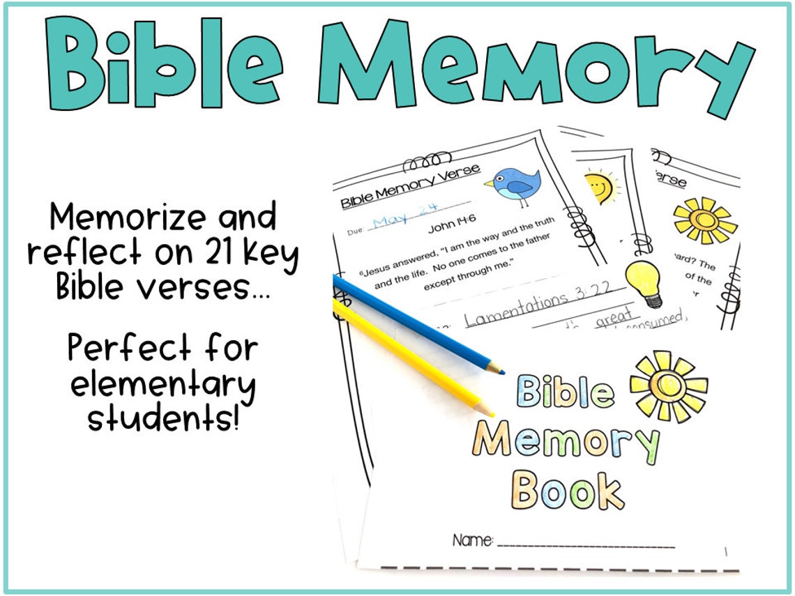 Bible Memory for Kids, NIV Scripture Memory for Sunday School or ...