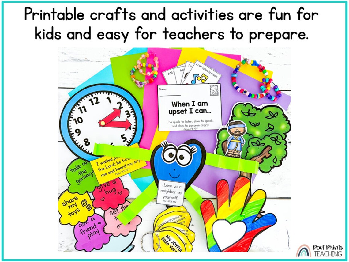 Fruit of the Spirit Bible Lesson for Kids, 9 Printable Bible Crafts and ...