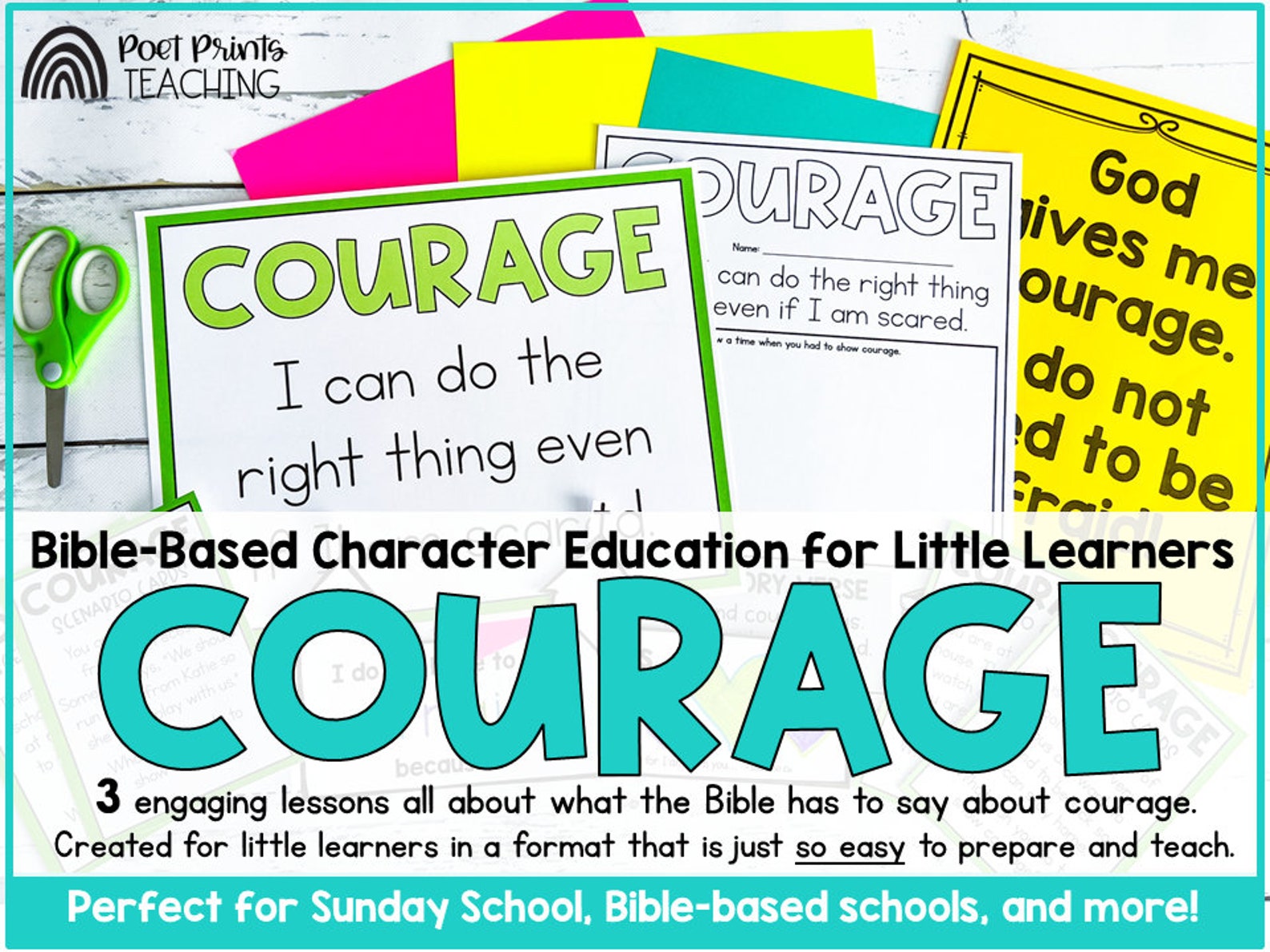 Courage Bible Lessons for Preschool and Kindergarten | Character ...