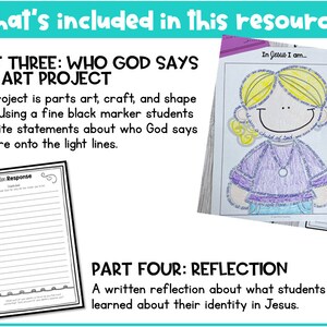 Printable Bible Project for Kids, Identity in Jesus, Sunday School ...