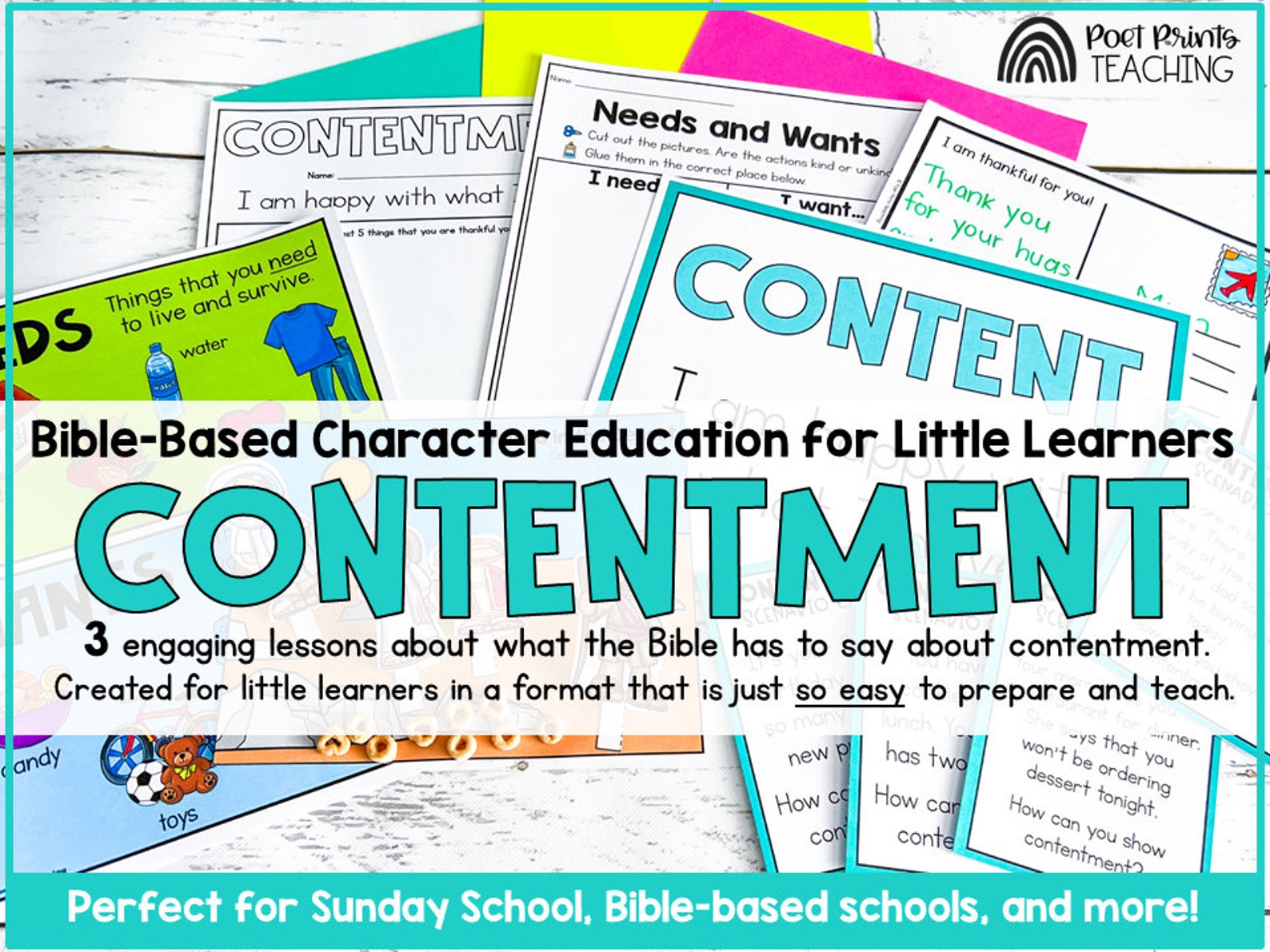 Contentment and Gratitude Bible Lessons for Preschool and Kindergarten ...