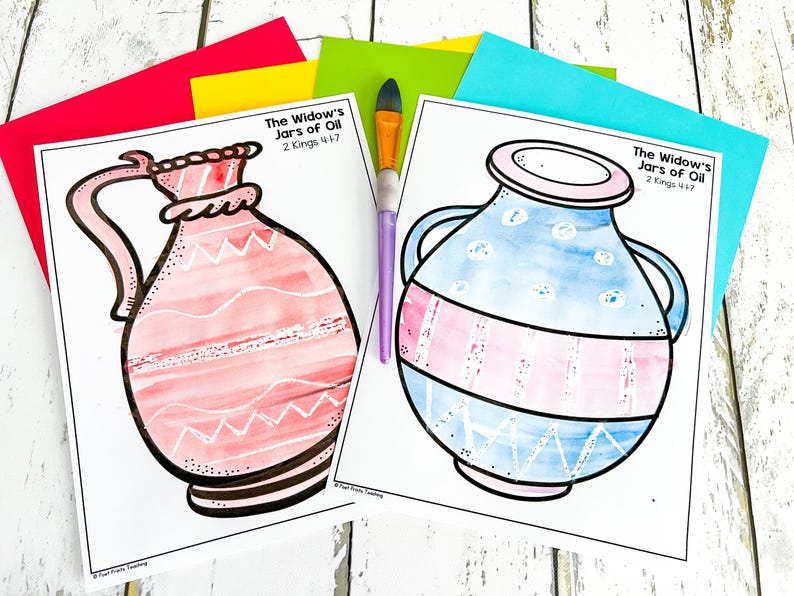 Elisha and the Widow's Jars of Oil, Old Testament Bible Lesson ...