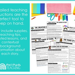 Old Testament Bible Story Lessons for Kids in 1st 2nd and 3rd Grade ...