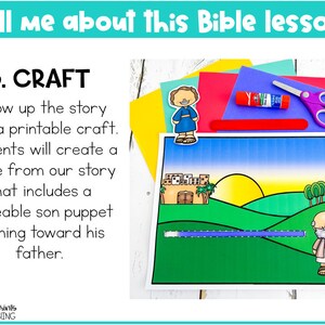 The Parable of the Prodigal Son Bible Craft and Lesson for Preschool ...