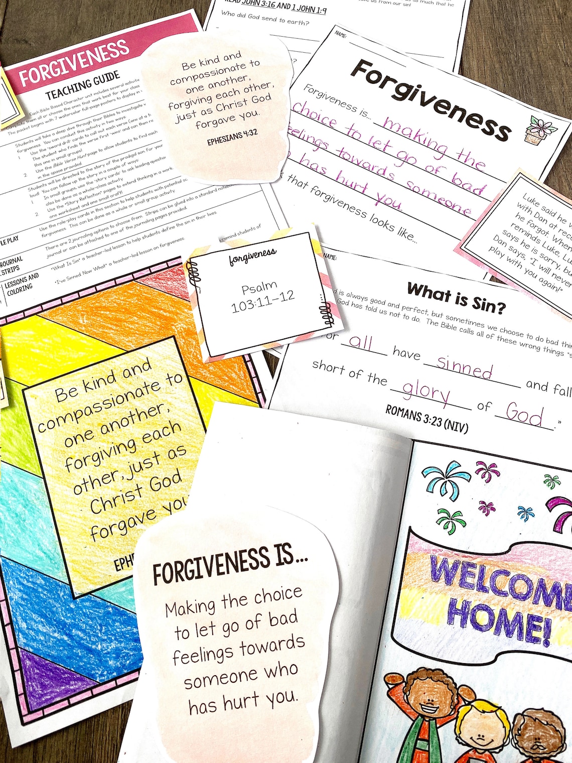 Bible Lessons for Kids, Character Education, Kindness Honesty Self ...