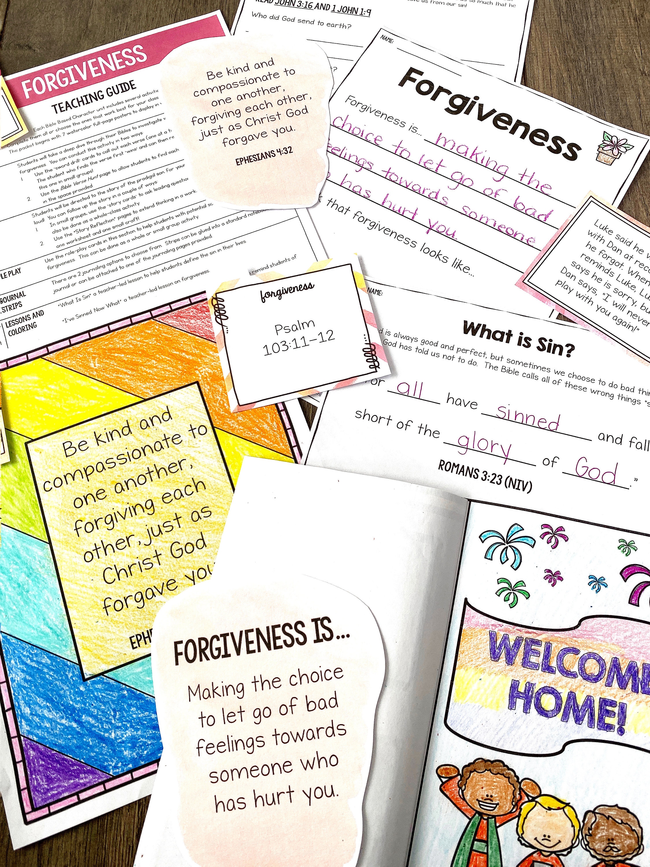 Bible Lessons for Kids, Character Education, Kindness Honesty Self ...