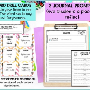 Forgiveness Bible Lessons for Kids, Printable Character Education ...