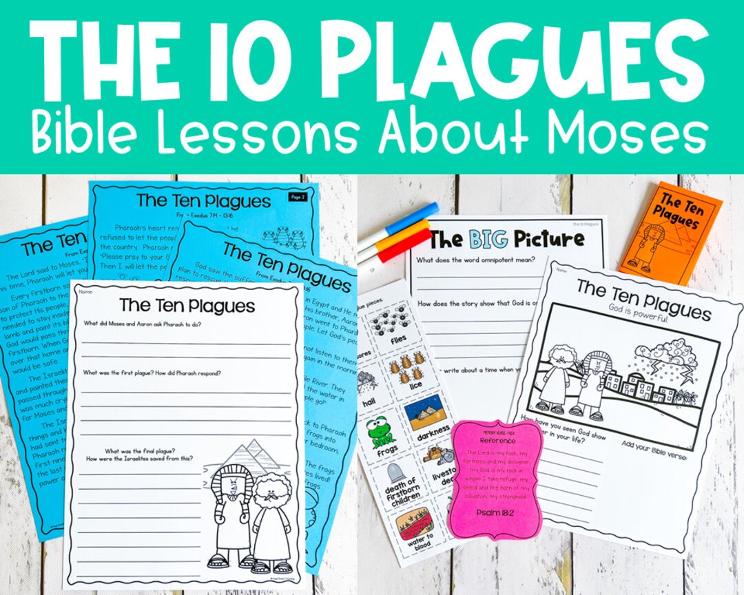 The 10 Plagues of Egypt, Printable Bible Craft and Lesson for Kids ...