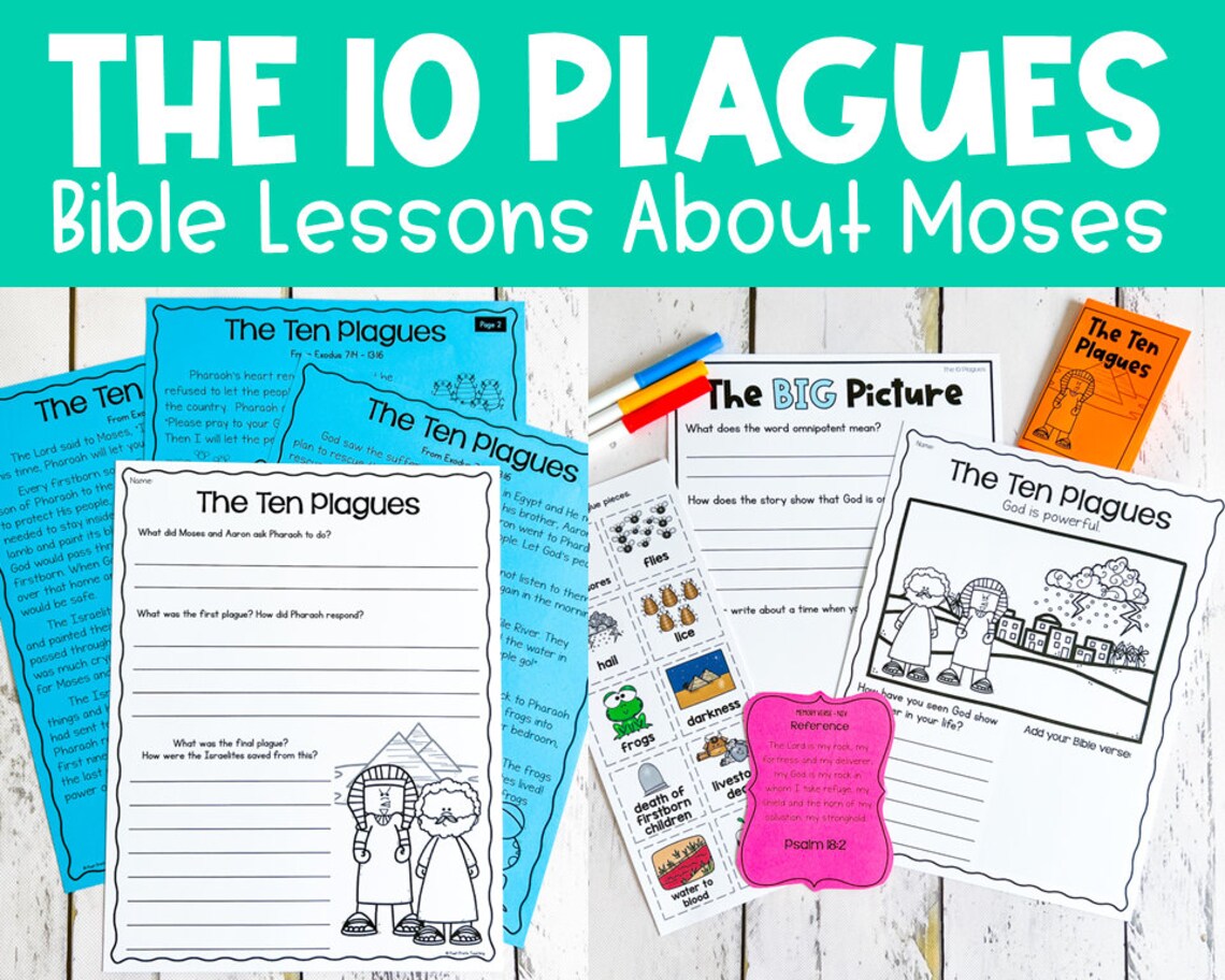 The 10 Plagues of Egypt, Printable Bible Craft and Lesson for Kids ...