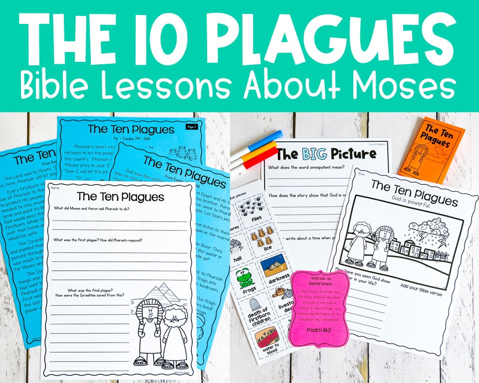 The 10 Plagues of Egypt, Printable Bible Craft and Lesson for Kids ...
